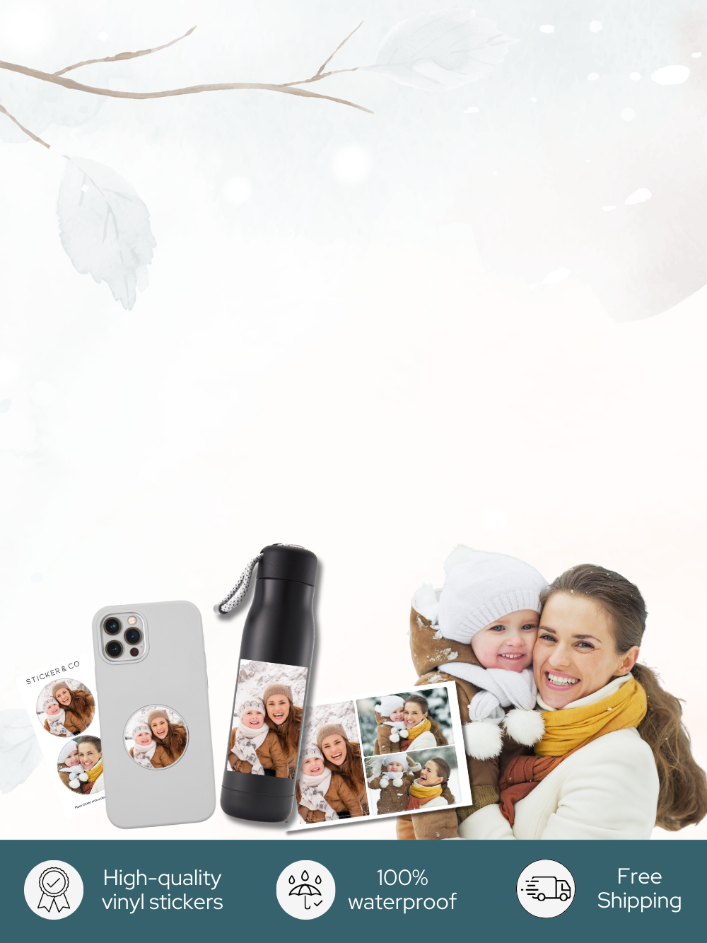 Custom Photo Sticker Printing & Wall Decals | Sticker & Co